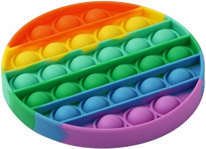 Köp Fidget Circle/Pop it leksak, Regnbåge | Teknikproffset.se