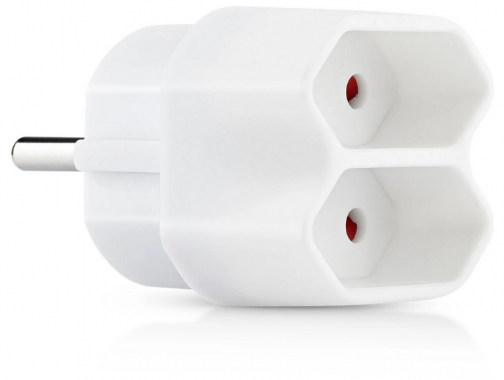 Köp ON Splitter plug 2-way EU, Adapter med två uttag | Teknikproffset.se