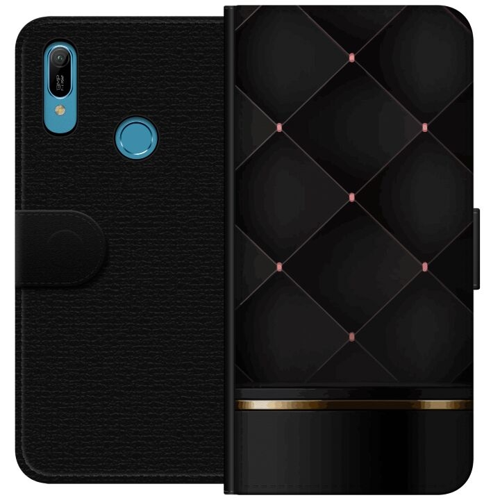 Köp Plånboksfodral till Huawei Y6 (2019) med Lyxig linje motiv | Teknikprof