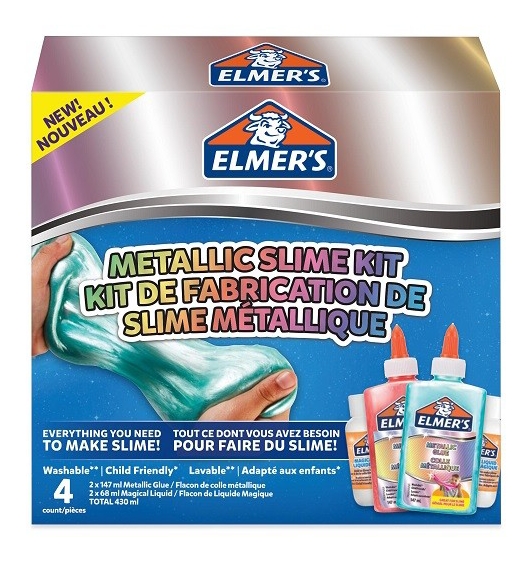 elmers Metallic slime kit, teal/pink | CDON