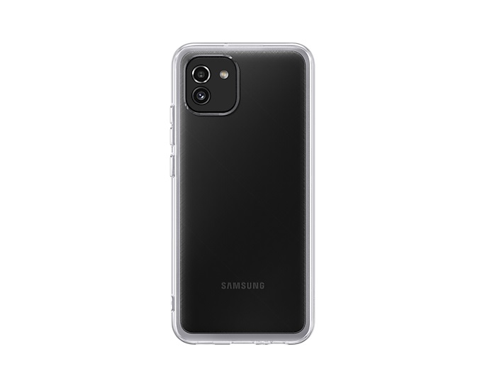 Köp Samsung Soft Clear Cover Galaxy A03 Transparent | Teknikproffset.se