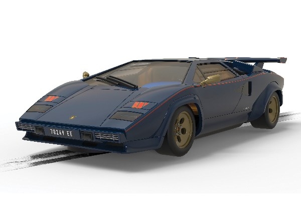 Köp Scalextric Lamborghini Countach, Walter Wolf, Blue And Gold | Teknikpro
