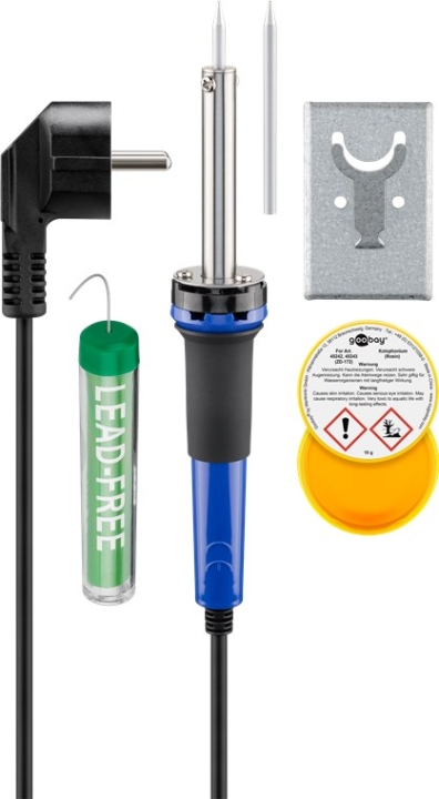 Goobay Loddekolbesett for finlodding, 30 W, 5 stk. med loddekolbe ...