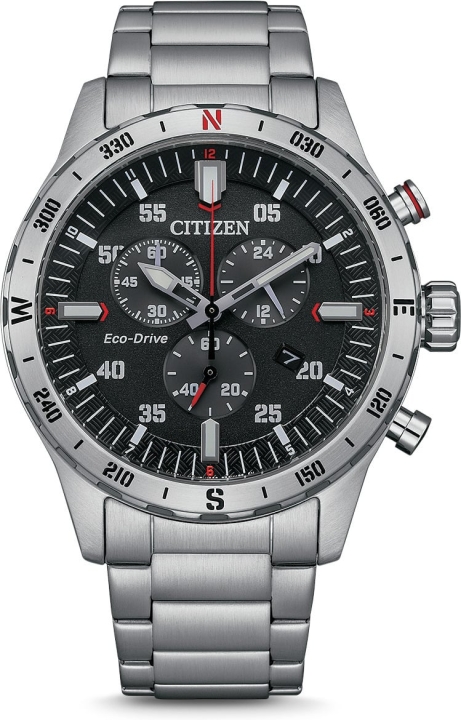 Köp citizen Eco-Drive Chronograph AT2520-89E -rannekello, 43,5 mm | Teknikp