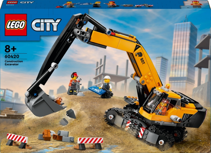 Köp LEGO City Stora fordon 60420 - Gul grävmaskin för byggarbetsplats | Tek
