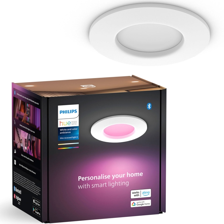 Köp Philips Hue Slim Downlight S 90mm White and Color Ambiance Vit 1-pack