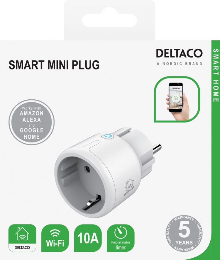 Köp Deltaco Smart Mini Plug Slim | Teknikproffset.se