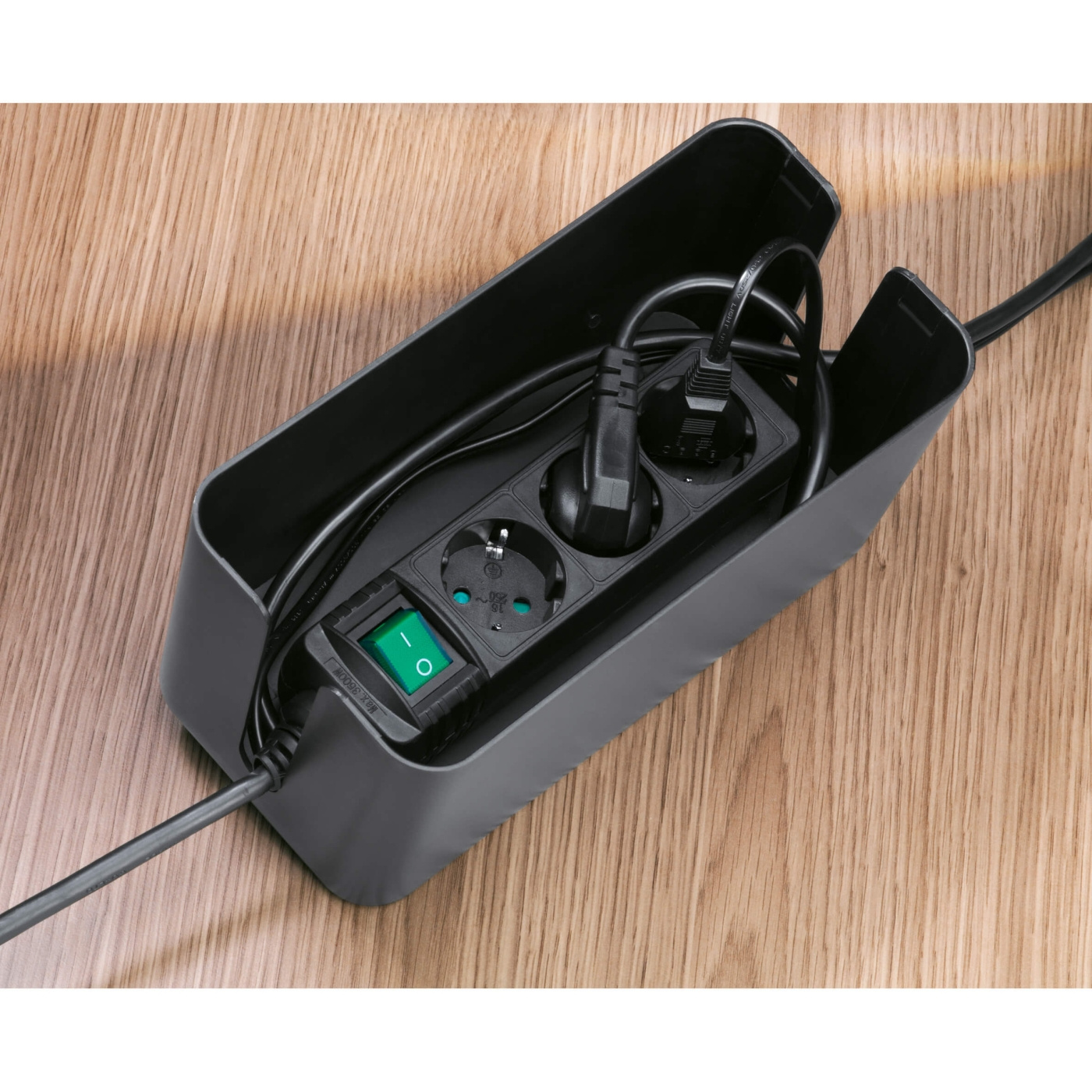 Köp HAMA Kabelbox Mini Svart | Teknikproffset.se