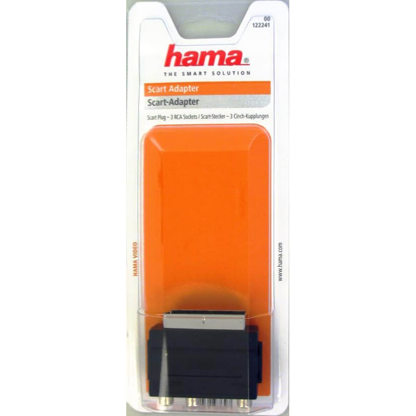 Köp HAMA Adapter 3xRCA-Scart Hona-Hane Svart | Teknikproffset.se
