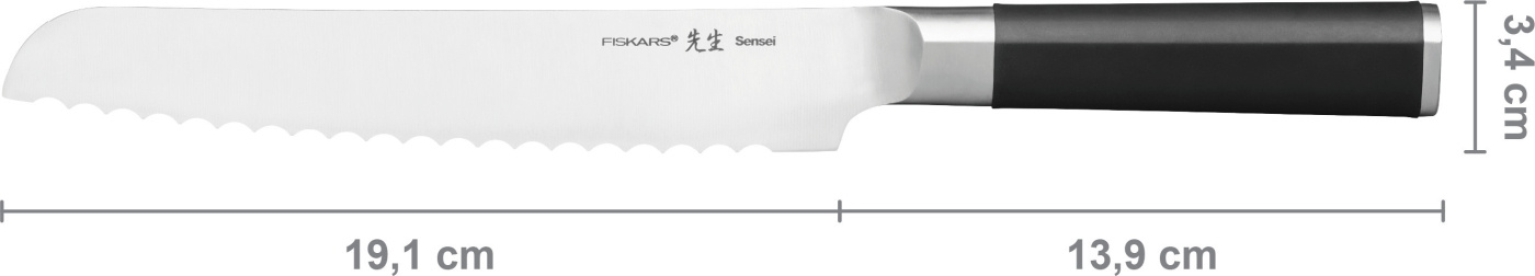 Köp Fiskars Sensei leipäveitsi, 19 cm | Teknikproffset.se