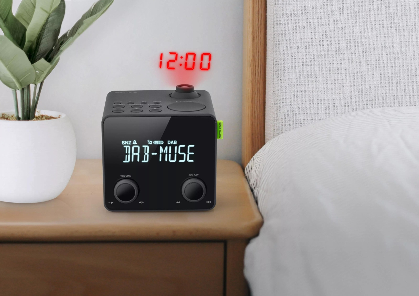 Köp MUSE DAB+ Clockradio with projection | Teknikproffset.se